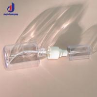 China 30ml 50ml 100ml PET Spray Bottle Luxury Plastic Refillable Perfume Bottle With Wooden Cap for sale