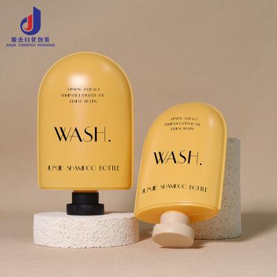 China Customized 350ml 250ml HDPE Plastic Special Shampoo Bottle Eco-Friendly Body Wash Pump Bottle for sale