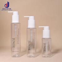 China 120ml 150ml Clear Plastic Cylinder Bottle Custom Spray Bottle Packaging Printing Cleanser Lotion Pump Bottle for sale