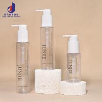 China 120ml 150ml Clear Plastic Cylinder Bottle Custom Spray Bottle Packaging Printing Cleanser Lotion Pump Bottle for sale