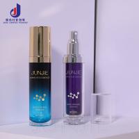 China 50ml Acrylic Beauty Cosmetic Lotion Bottles Empty Water Cream For Essence Packing With Pump for sale