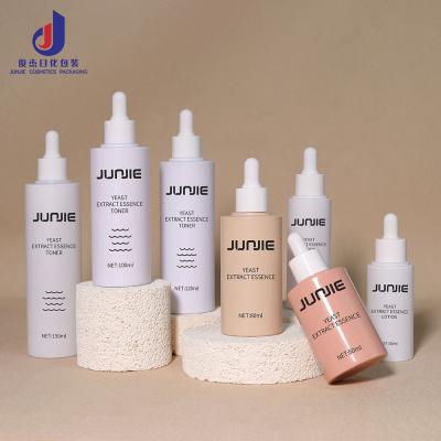China PETG Thick-walled Plastic 30ml Dropper Bottle 50ml120ml Sub-bottle Lotion Essence Cosmetic Container Set for sale