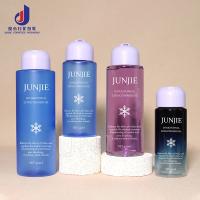China Customized blue purple Color PET Toner Bottle Transparent PET Toner Bottle PET Flat Shoulder Bottle for sale