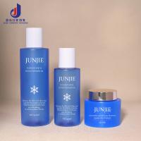 China Customized blue purple Color PET Toner Bottle Transparent PET Toner Bottle PET Flat Shoulder Bottle for sale