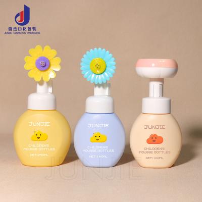 China 160ml Hand Wash Bottle Refillable Foaming Soap Dispenser Empty Custom Plastic Beauty Packaging for sale