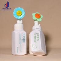 China Hot Sale Cute Empty Plastic Packaging Foaming Pump Bottle 260ml PET Face Wash Mousse Hand Soap Dispenser Foam Bottle for sale
