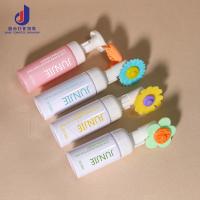 China Cute New Style 100ml-200ml PET Mousse Foam Bottle Pressing Hand Sanitizer Plastic Bottle Face Wash Facial Cleanser Bottle for sale