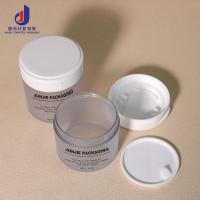 China Refillable PET Flip-top Cosmetic Containers for Skin Care Cream Jars in 150g 200g 250g Sizes for sale