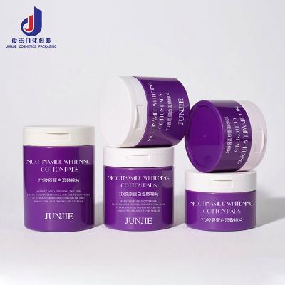 China Factory Eco-friendly PET Cosmetic Lotion Jar Customizable For Cotton Pad Body Lotion 250ml To 700ml Body Scrub Jar Set for sale