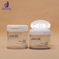 China PET Flip-top Cosmetic Containers Skin Care Cream Jars 100g 120g 150g 200g 250g Cotton Pad Jar Sets for sale