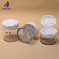 China PET Flip-top Cosmetic Containers Skin Care Cream Jars 100g 120g 150g 200g 250g Cotton Pad Jar Sets for sale