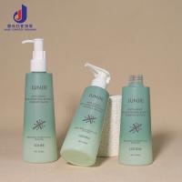 China Wholesale Round 250ml 200ml Plastic Body Wash Bottles Packaging Empty Matte Green Shampoo Bottle Custom Logo for sale