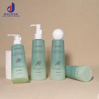 China Wholesale Round 250ml 200ml Plastic Body Wash Bottles Packaging Empty Matte Green Shampoo Bottle Custom Logo for sale
