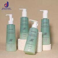 China Wholesale Round 250ml 200ml Plastic Body Wash Bottles Packaging Empty Matte Green Shampoo Bottle Custom Logo for sale