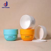 China Luxury Plastic Cosmetic Round Wide Mouth Bowl Shape Body Cleanser Butter Scrub Cream Jar 200g Cosmetics Packaging Containers for sale