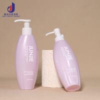 China 200ml Oval Shape PET Shampoo Bottle Body Wash Shower Gel Lotion Bottles With Pump Sprayer for sale