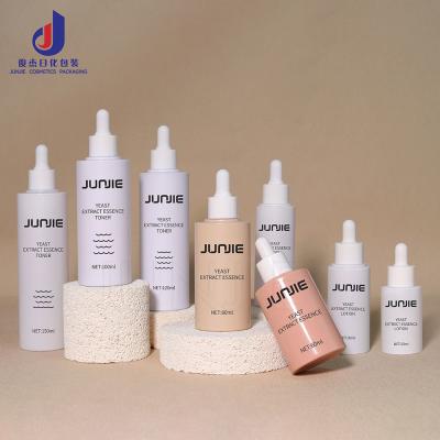 China High-End PETG 30ml/50ml/120ml Dropper Bottles for Skin Care Serum Thick Wall Cosmetic Bottles 50ml 120ml Set Lotion for sale