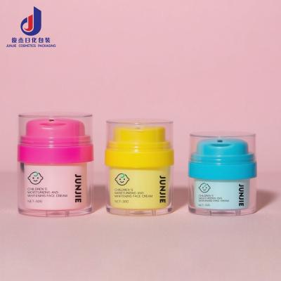 China 15ml 30ml 50ml Purple Airless Pump Bottle Plastic Lotion Airless Bottles for Baby Face Cream Hair Gel for sale