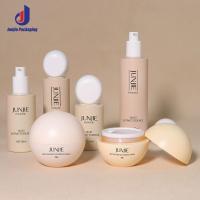 China Custom Color Plastic 30ml 50ml 100ml Cosmetic Jar Spray Mist Spray Bottle Lotion Straw Wheat Bottle for Cosmetic for sale