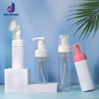 China Empty Green Top Hand Mousse Foaming 100ml 120ml 150ml White Soap Dispenser Face Lash Eyelash Wash Cleanser Foam Pump Bottle for sale
