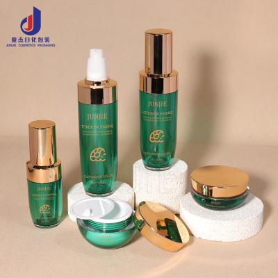 China High Quality Factory Customized 120ml 100ml Plastic Bottles Jars with Closures for Cosmetics Packaging Sets for sale