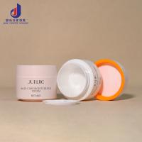 China Empty PP Plastic skincare Scrub Cream Jars Various Sizes for Skin Care Colors 30g 50g 60g Colored Lids for Face Body Care for sale