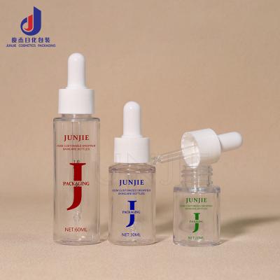 China Hot Sale 20/30/60ml PET Empty Plastic Dropper Bottle for Skin Care Serum Aerosol Packaging for Moisturizing Essential Oil for sale