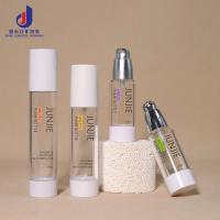 China 15ml 30ml 50ml White Airless Pump Bottle with Sliver Pumb AS Vacuum Cosmetic Lotion Cream Bottles Packaging for sale