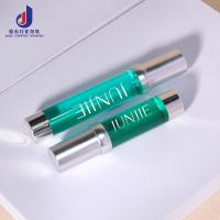 China Custom Logo Silk Screen Printed Cylinder 15-50ml As Airless Bottle with Press Pump for Skin Care Serum Face Cream Lotion for sale