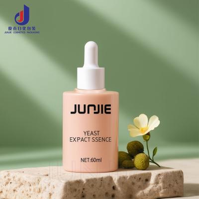China Custom 30ml Flat Shoulder Multi-Colored Cosmetic Plastic Oil Bottle for Skin Care Serum & Lotion Packaging Essential Oil Dropper for sale
