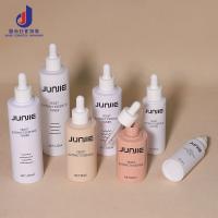 China Custom 30ml Flat Shoulder Multi-Colored Cosmetic Plastic Oil Bottle for Skin Care Serum & Lotion Packaging Essential Oil Dropper for sale