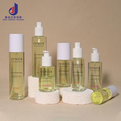China Wholesale PET Plastic Toner Spray Bottle 50ml 100ml 130ml Empty Cosmetic Fine Mist Bottle Transparent Frosted for Skincare for sale