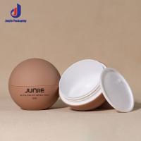 China 200g Body Scrub Container Ball Shaped Skincare Jars Cosmetic Cream Plastic Jar with logo Biodegradable Wheat Straw Jar for sale