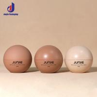 China 200g Body Scrub Container Ball Shaped Skincare Jars Cosmetic Cream Plastic Jar with logo Biodegradable Wheat Straw Jar for sale