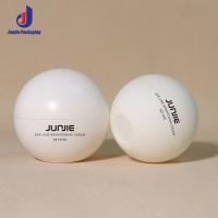 China 200ml 100ml Empty Plastic for Ball Shape Jar for Skin Whitening Face Cream Body Butter Scrub Wholesale Cosmetic Pot for sale