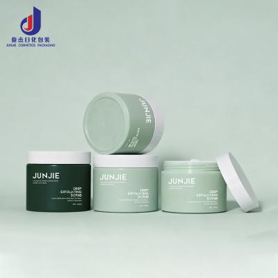 China Custom Logo Luxury Refillable Skincare Containers Plastic Cosmetic Jars 80g 100g 120g 150g 200g Body Butter Jars with Lid for sale