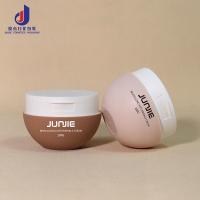China Wholesale Custom 200g Custom Printed Cosmetic Flip Cap Scrub Jar Packaging Body Lotion White Cosmetic Jar 200ml for Skincare for sale