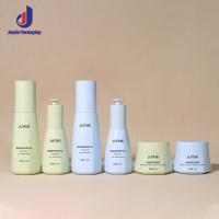 China 30ml PETG Cream Bottle Set for Personal Care Facial Care Empty Bottle and Jar Colored Essence Pump Sprayer for sale