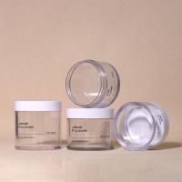 China Eco-Friendly Face Eye Body Skin Cream Packaging Jar 50g-250g Custom Empty Frosted Purple Blue pink Cosmetic Plastic Cream Jar for sale