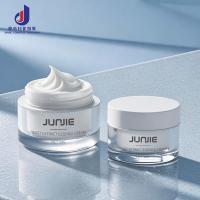 China Acrylic Plastic Jar 10g 30g 50g Skin Care Facial Cream Clear Thick Double Wall Jar with Lid for Cosmetic for sale