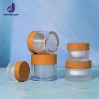 China Acrylic Plastic Jar 10g 30g 50g Skin Care Facial Cream Clear Thick Double Wall Jar with Lid for Cosmetic for sale