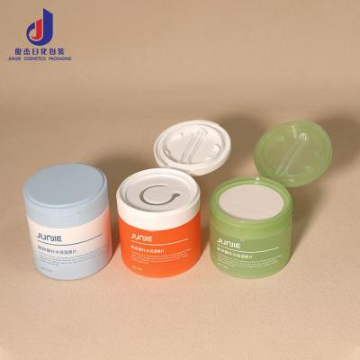 China Wholesale 80g 100g 120g 150g 200g 250g Double Wall Toner Pad Jar with Tweezers Scrub Cream Mask Jar with Tweezers for sale