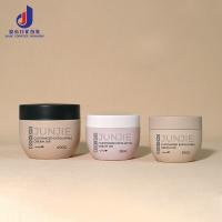 China Junjie Custom Blue Pink 200g 250g 400g Wide Mouth Bowl Shape PE PET Plastic Cosmetic Face Body Scrub Butter Container Jar for sale