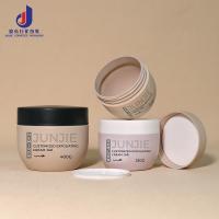 China Junjie Custom Blue Pink 200g 250g 400g Wide Mouth Bowl Shape PE PET Plastic Cosmetic Face Body Scrub Butter Container Jar for sale
