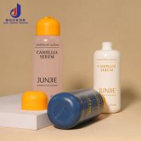China Pink White Cute 350ml 280ml Plastic Soft Touch Body Lotion Hair Conditioner Shower Gel Shampoo Bottle Squeeze Bottle With Flip Cap for sale
