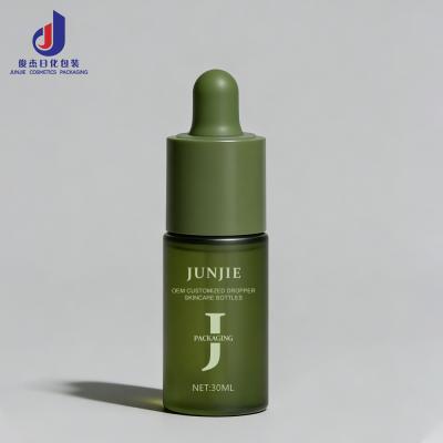 China Newly Designed Luxury Cosmetics Colored Plastic Dropper Bottle for Essential Oil Serum Hair Oil Bottle 30ml 60ml Dropper Bottle for sale