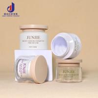 China Junjie Custom 30G-200G Double Layer Face Cream Jars Set Packaging Skin Care clear Bottles 100g Cosmetic Jar With Lids for sale