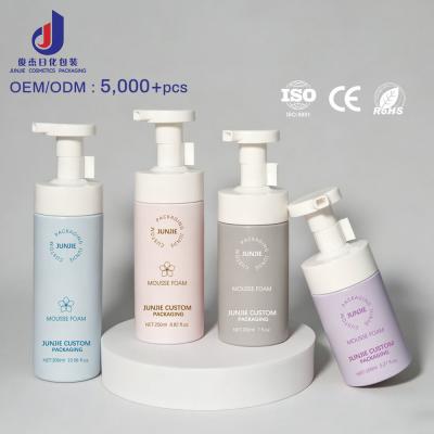China 300ml Custom Pink Blue 200ml Plastic Foaming Pump Bottle Hand Wash Liquid Facial Cleanser Soap Plastic Foam Bottle for sale