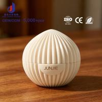 China Customized Double Wall Spherical Cream Jars with Lid, 10g to 75g, Plastic ABS Cosmetic Packaging for Cream and Skincare Serum for sale