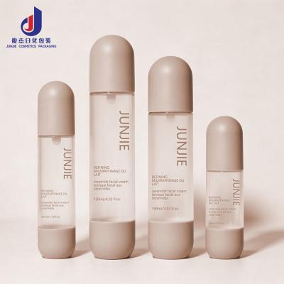 China Custom Empty Skincare Bottles 30ml 50ml 100ml 120ml Facial Mist Spray Bottles Round Bottom Capsule Airless Bottles for Toner for sale